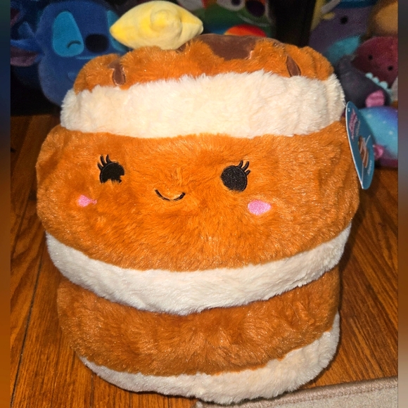 Squishmallows | Toys | Nwt Rayen Fuzzamallows Stack Of Pancakes With ...